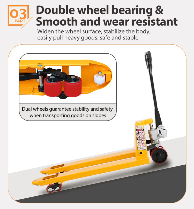 Hydraulic Pump Hand Pallet Truck - 2ton to 3ton Capacity