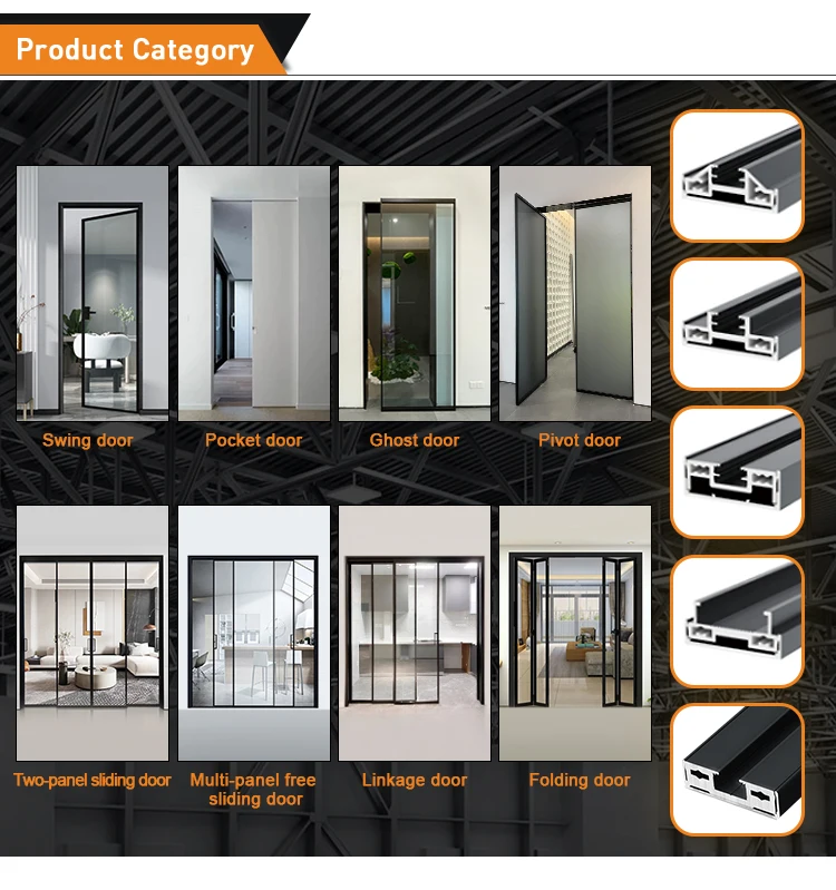 Simple Design 40 Perfect System Aluminum Ghost Door Hidden Track and ...