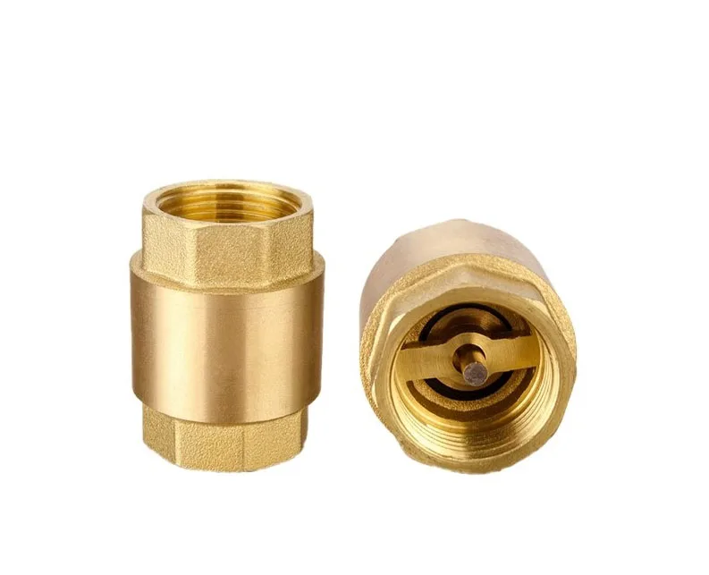 Brass Pipe Connector Check Valve Vertical Spring Check Valve Non Return ...