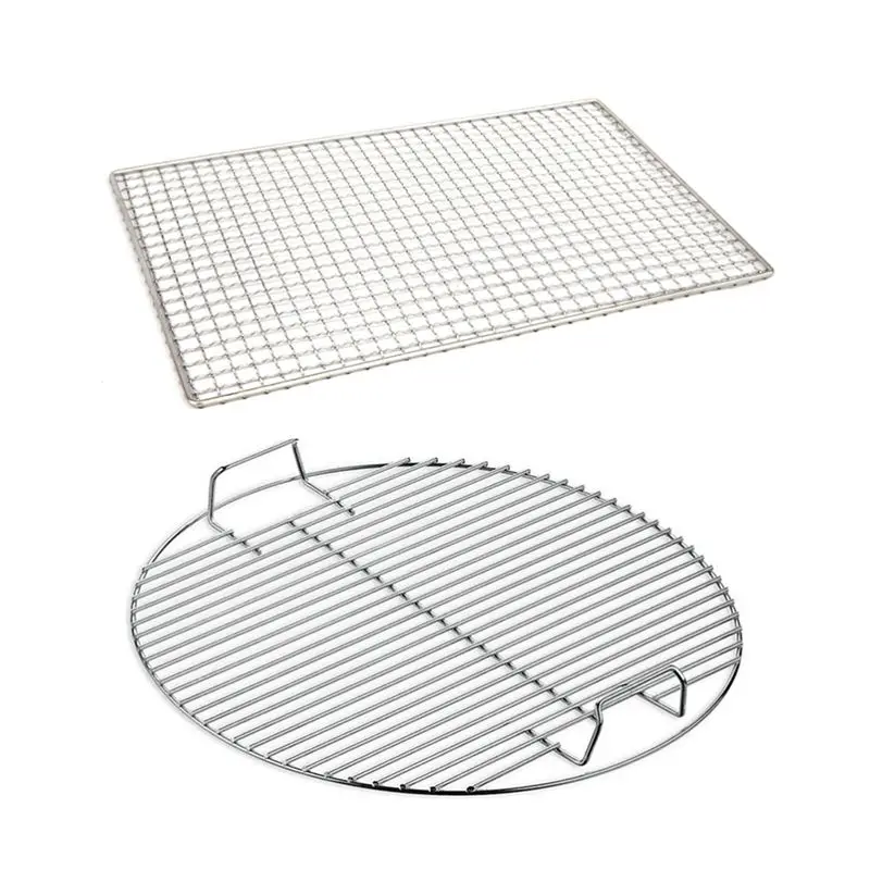 BBQ Grill Rack & Mesh Grate - Camping Cooking Grid for Outdoor BBQ ...