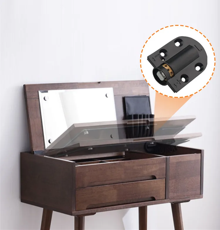 Soft Close Hinges for Folding Modern Mirror Makeup Dressing Table
