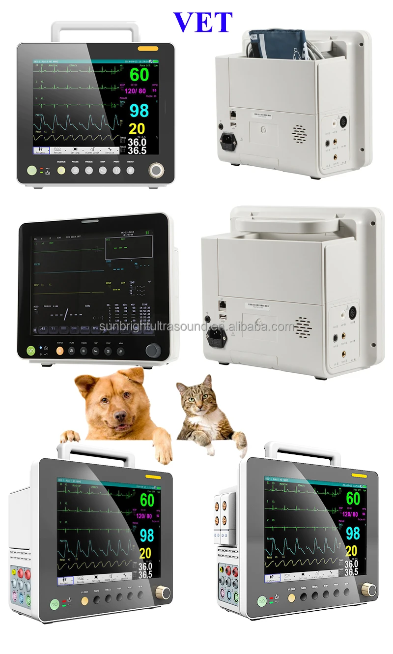 Veterinary Monitor Veterinary Animals Vital Sigh Monitor SUN-603S VET ...
