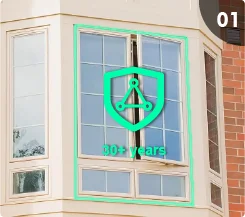 European Design UPVC Double Glazing Swing PVC Casement Window - Durable ...