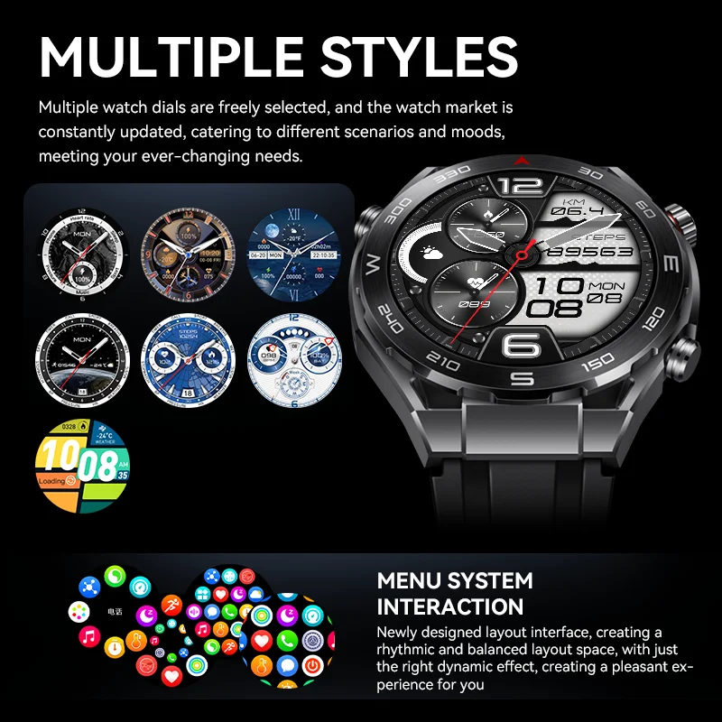 2024 Newest Hw5 Max Ecg Watch Non-invasive Blood Glucose Monitoring ...