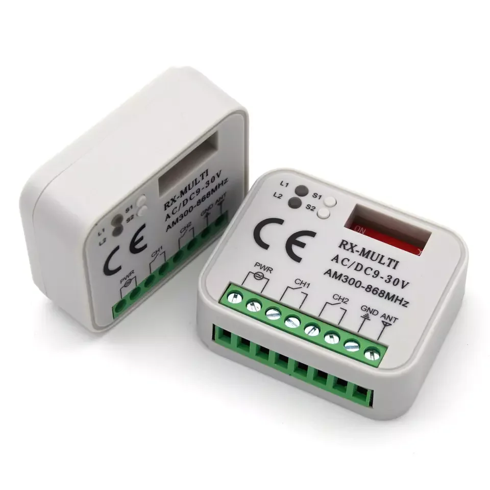 Universal Garage Door Remote Control Receiver - 2 Channel