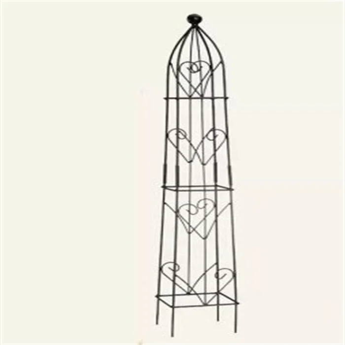 Trellis Rose Plant Support - Climbing Vines & Metal Obelisk