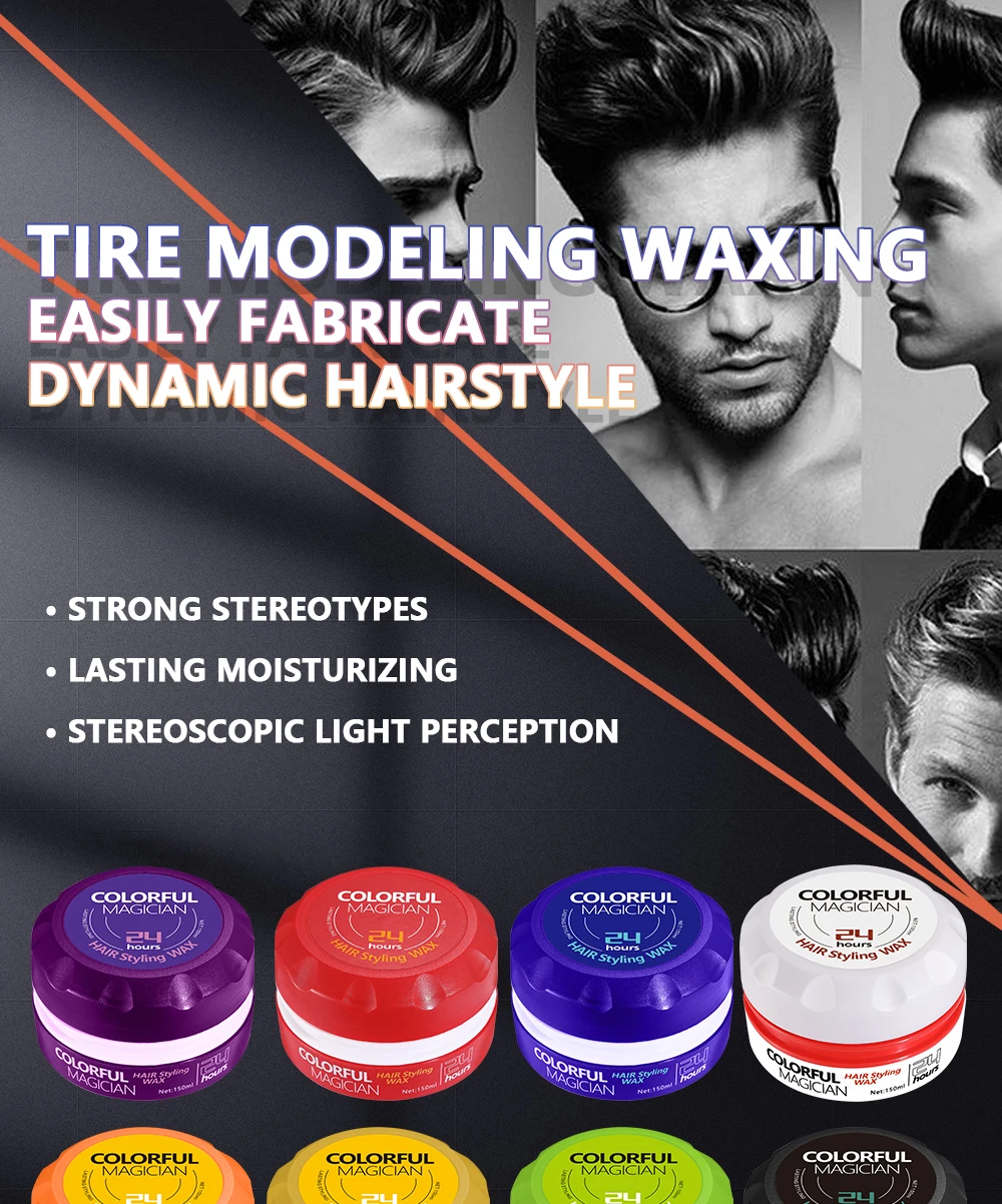 Oem Natural Man Hair Styling Wax for Men Glossy Professional Styling ...