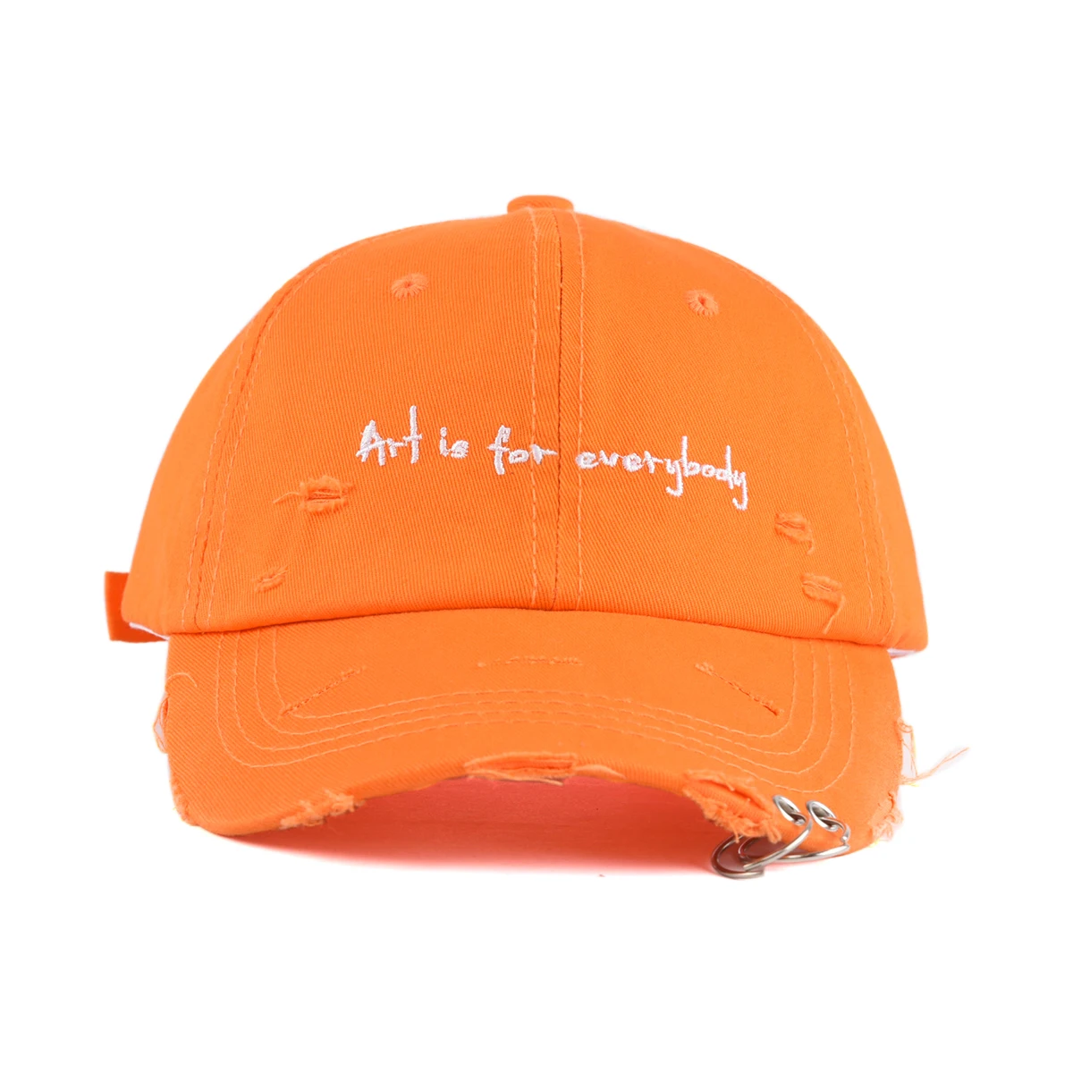 Oem Custom Design Your Own Embroidery Logo 6 Panel Cotton Ripped ...
