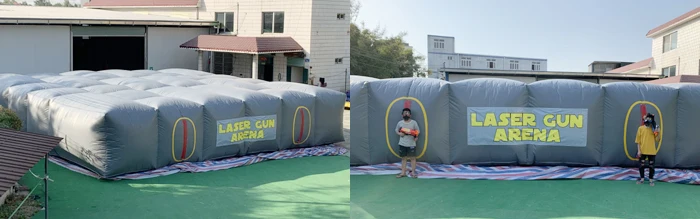 8x6m Battle Field Giant Inflatable Laser Tag Arena from China
