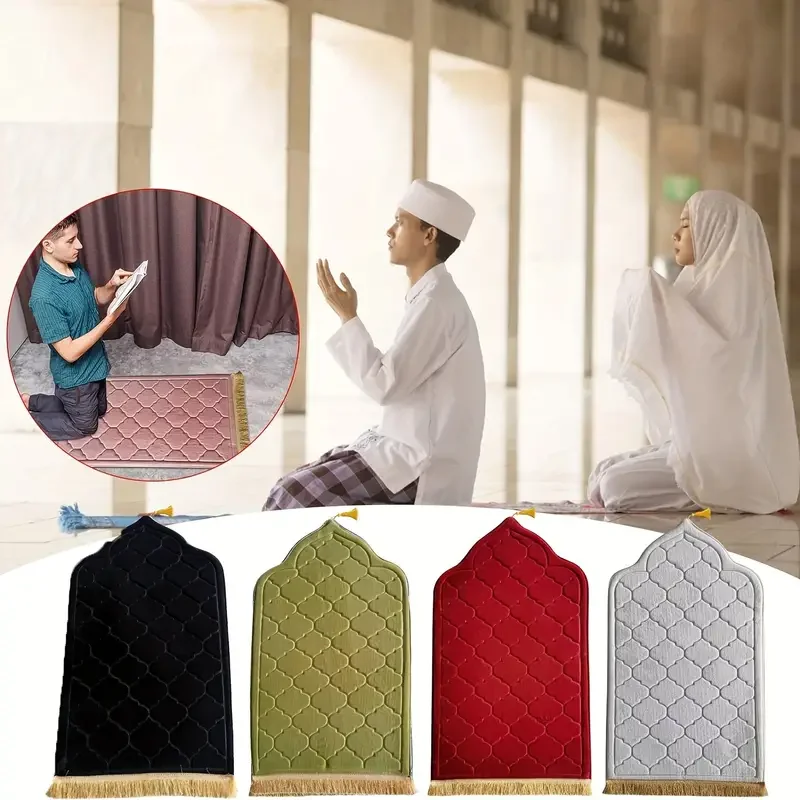Muslim Islamic Prayer Mat Thick Foam Muslim Prayer Mat Islamic Prayer ...