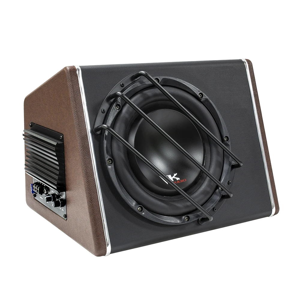 VK T10 1000W RMS Trapezoid 10 Inch Single Coil 12V DC MDF Black Car ...