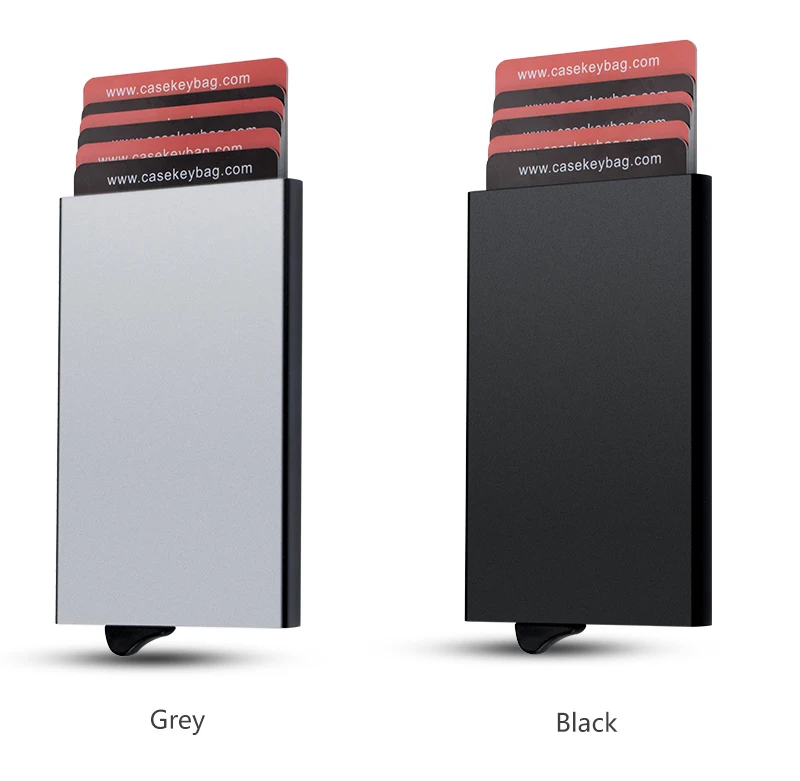 Casekey Oem New Style Auto -eject Mini Minimalist Men Wallet Metal ...