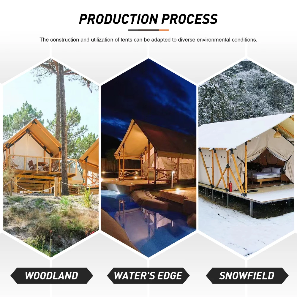 Customized Safari Tent - Triangular Shape & High-End Furnishings