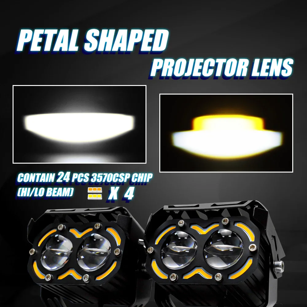 MOTOLED Motorcycle Mini Driving Light 100W 20000LM