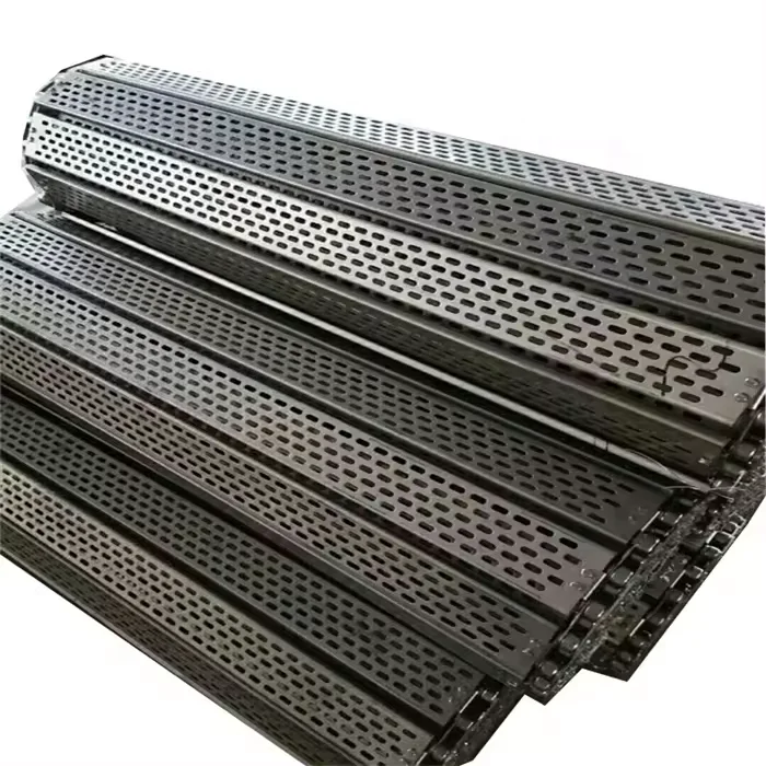 Perforated Chain Plate Conveyor Belt Stainless Steel Plate Link Metal ...