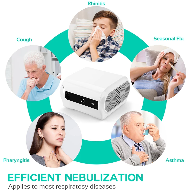 High Nebulization Rate Handheld Nebulizer for Adult Children