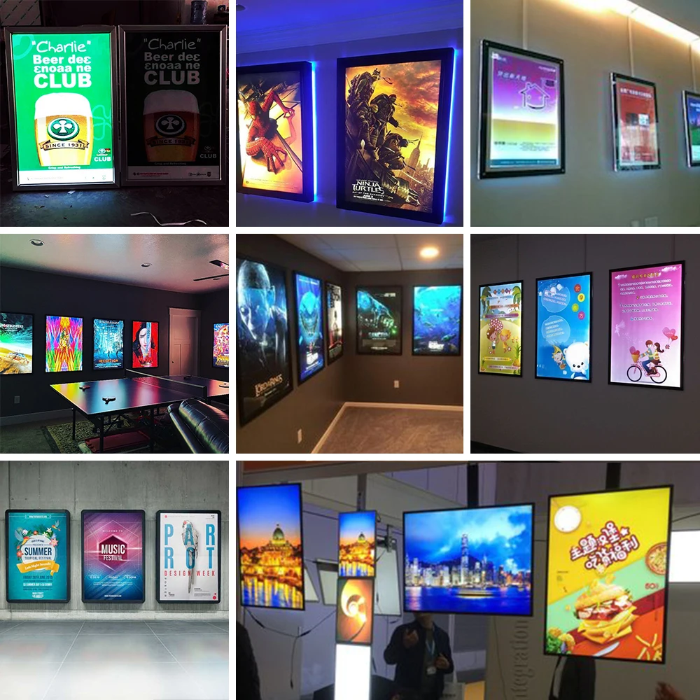 A1 A2 A3 A4 LED Poster Frames - Durable & Stylish Advertising