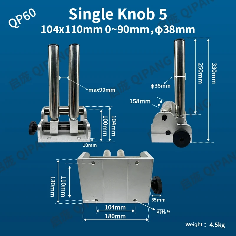 Xd40 Iron Adjustable Cable Roller Guider Qp50 60 Cable Passing ...
