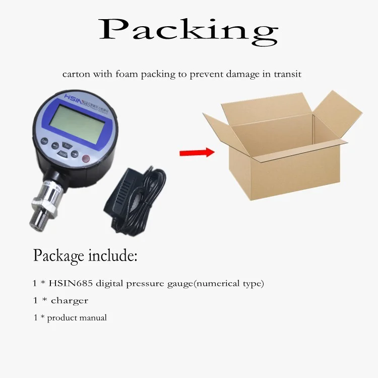 HSIN685 Digital Pressure Gauge Manometer Calibrator Intelligent ...