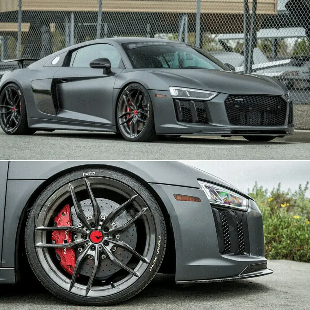 Dry Carbon Fiber Front Bumper Lip For Audi R8 Gen 2 V10 Coupe 2016 ...