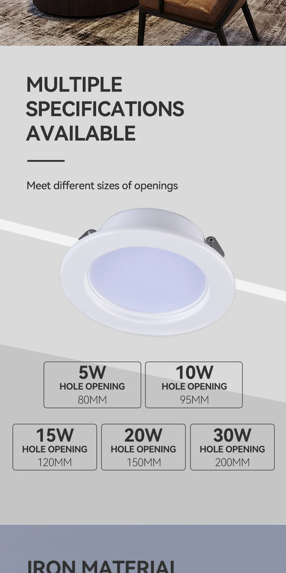 Modern Led Downlight Spotlight Ultra Slim Embedded Anti Glare Easy ...
