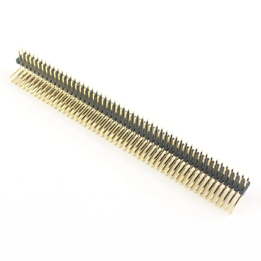 1.27mm Pitch Gold Plated Male 2*50p 100 Pin Header Strip Double Row ...