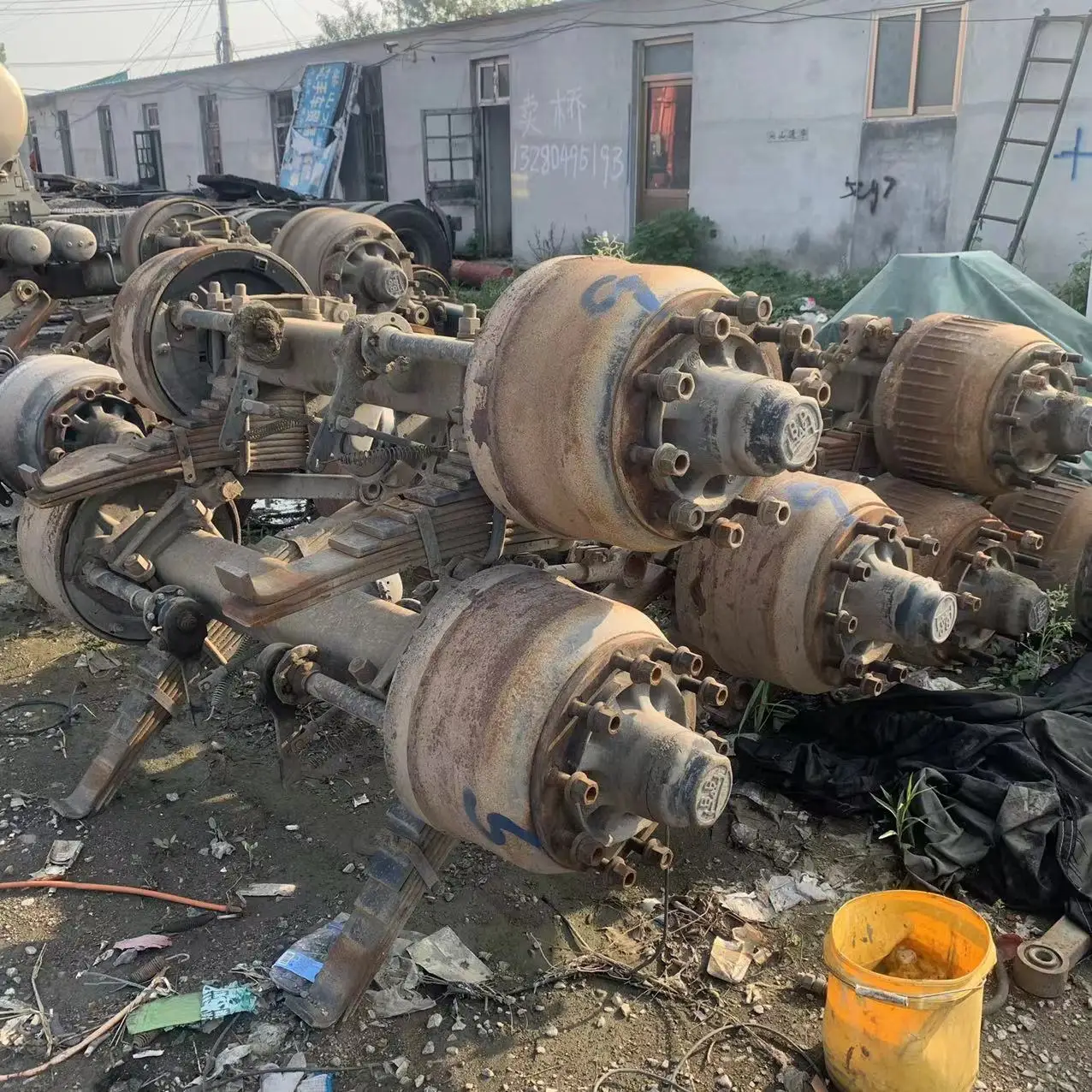 Used Fuwa /bpw Type Axles For Semi Trailer Truck - Buy Used Bpw Trailer ...