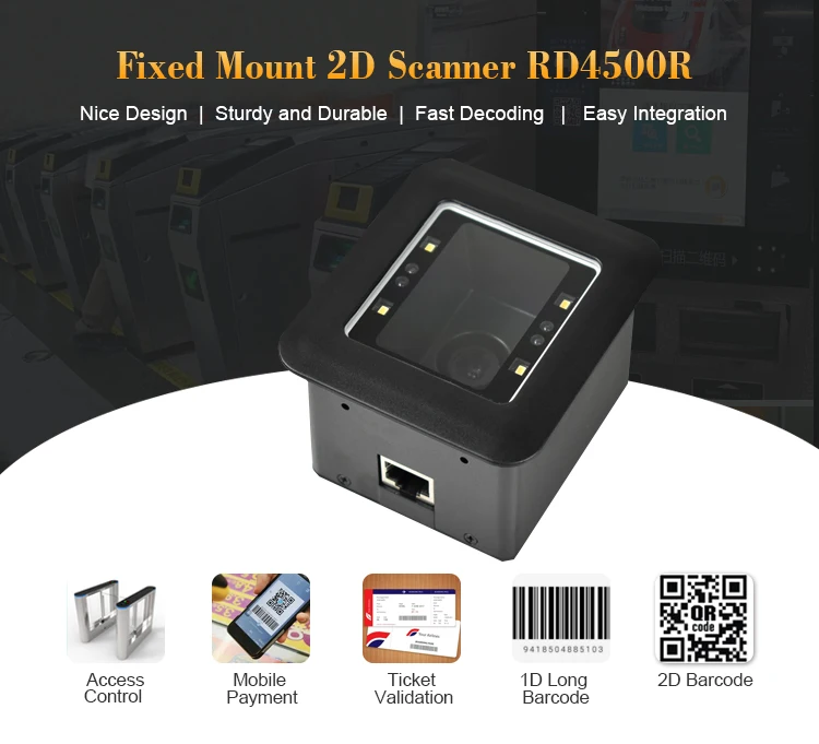 High Quality Usb Fixed Mount Kiosk Outdoor 2d Scanner Module For Good ...