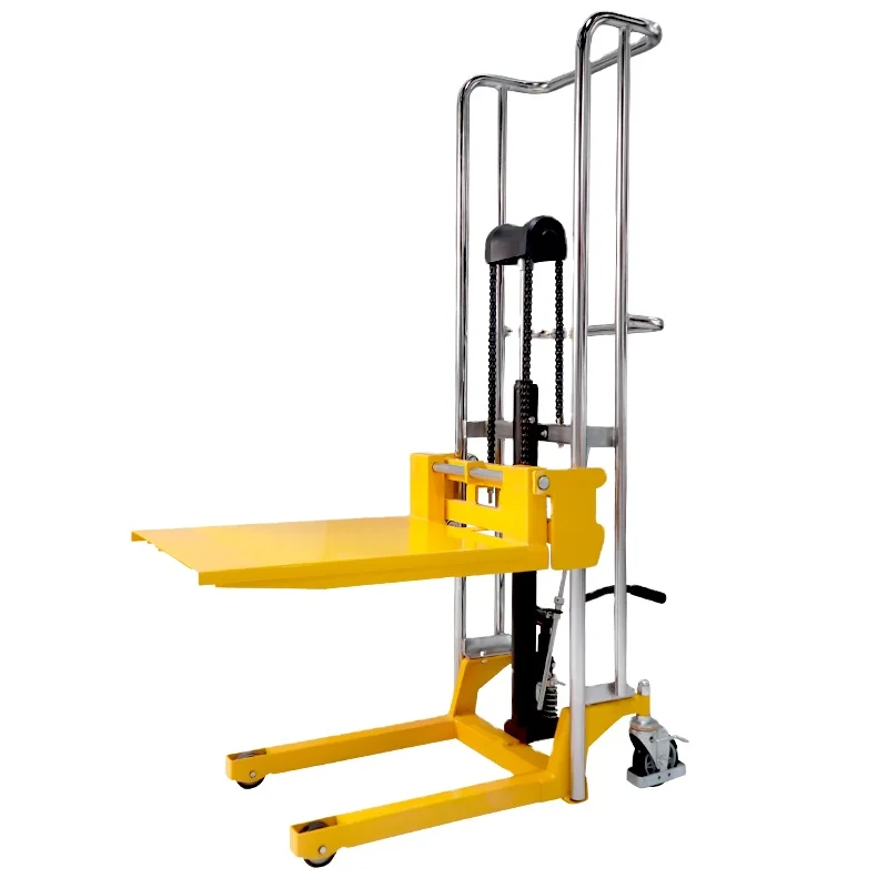 Hand hydraulic lift pallet stacker forklift hidraulicas monta carga ...