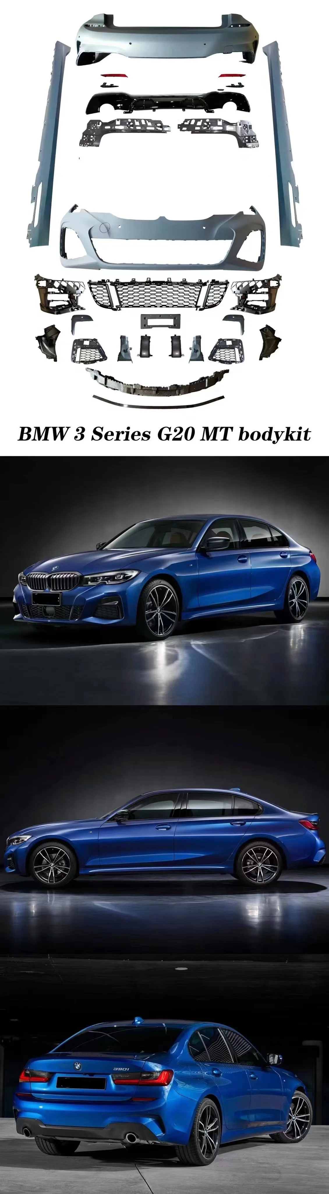 M-sport Full Body Kit For Bmw G20 G28 2018-2023 - Buy G20 M-tech ...