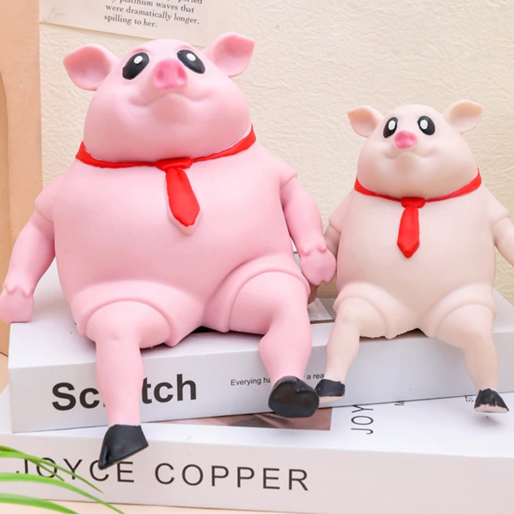 2023 Tpr Anti Stress Relief Fidgets - Cute Pink Pig Toy