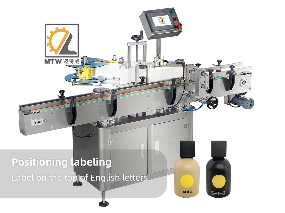 Mtw Automatic Round Bottle Positioning Self Adhesive Fixed Point ...