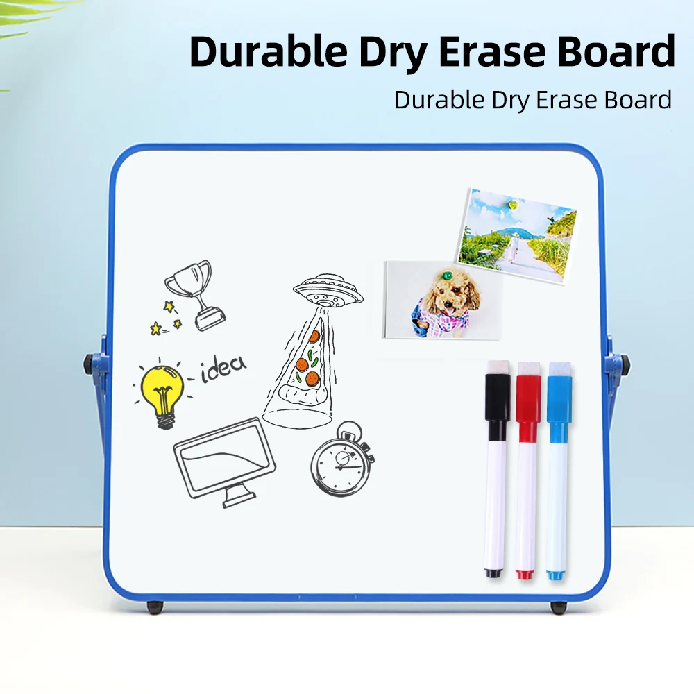 Desktop Whiteboard Computer Keyboard Dry Erase Surface Pad Stand Board ...
