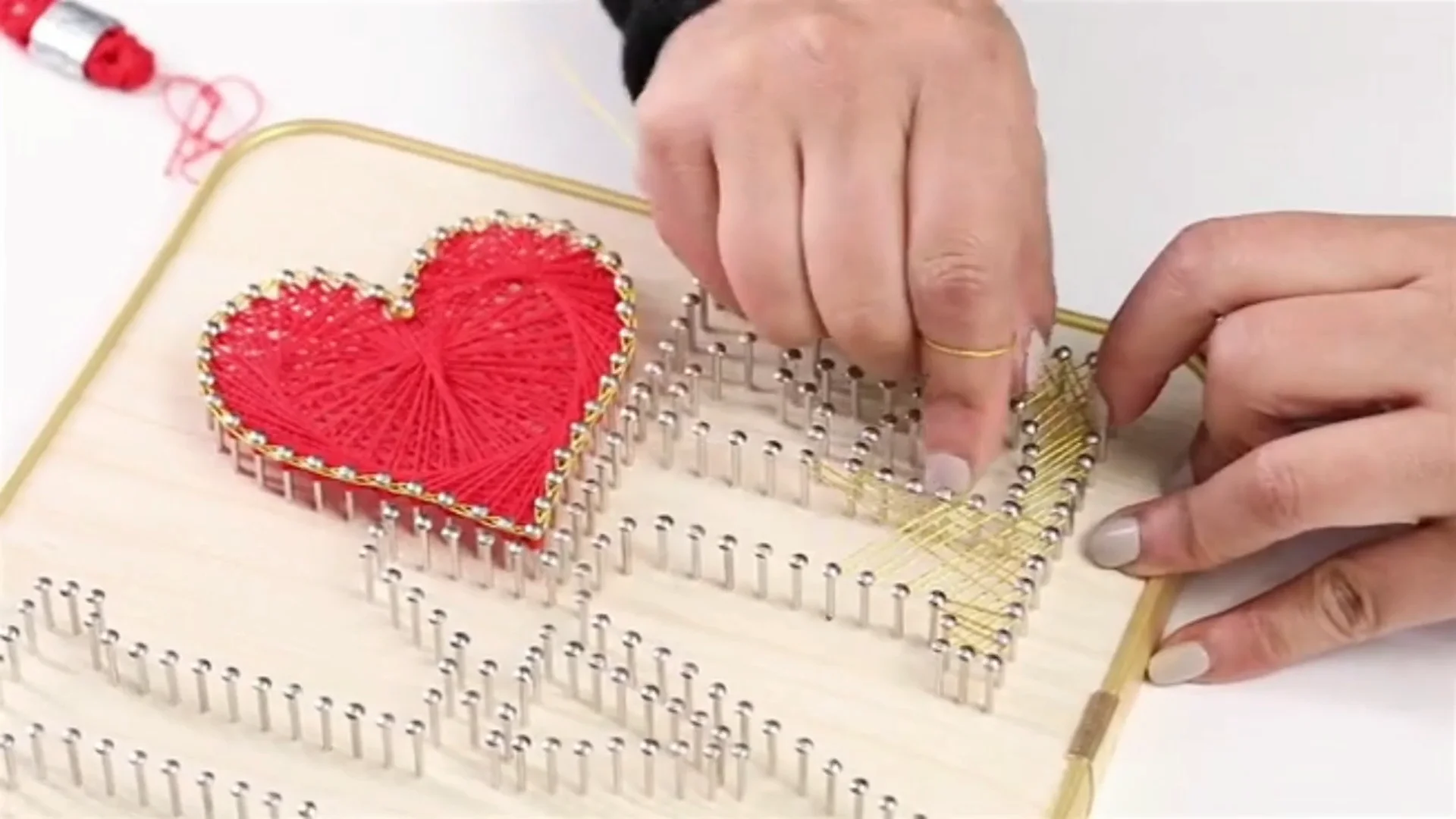 Adult Kids Toy Apple Framed Thread Art Diy 3d String Art Crafts With ...