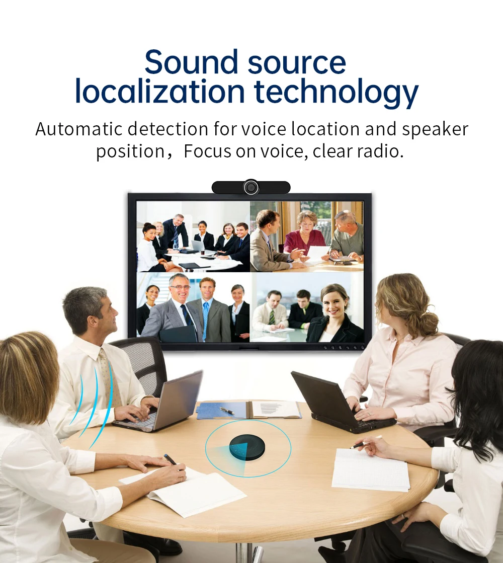 WEDOINNOV POD3 Conference Speakerphone - Plug-and-Play for Zoom