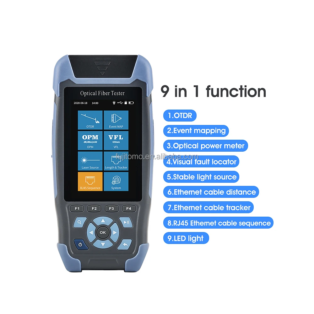 Nk3200d Aua900d Mini Otdr Meter Sm Mm Fiber Optic Reflectometer With 9 ...