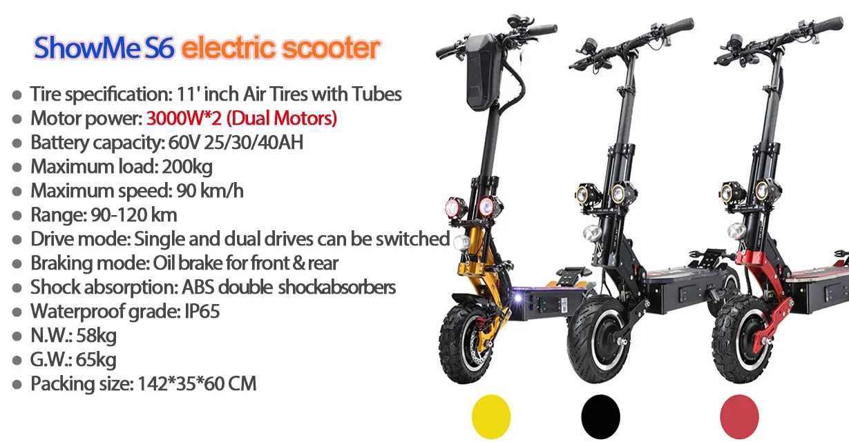 6000watt Dual Motor Escooter - Fast, Foldable, and Versatile