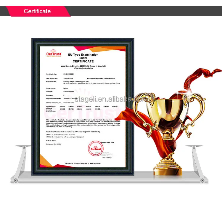 Hand Held Stage Firing System Handheld Cold Fountain Fireworks Pyro ...