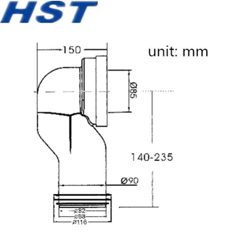 HP113 Pan Connectors - Durable, Modern Bathroom Solutions
