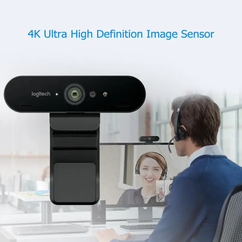Original Logitech C1000e Brio 4k Webcam Simple Package Video Conference ...