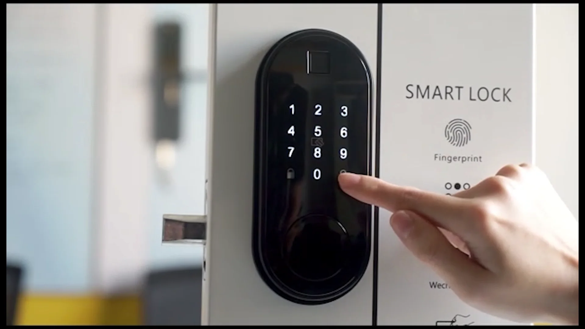 Wholesale Electric Self Locking Key In Knob Fingerprint Lock With ...