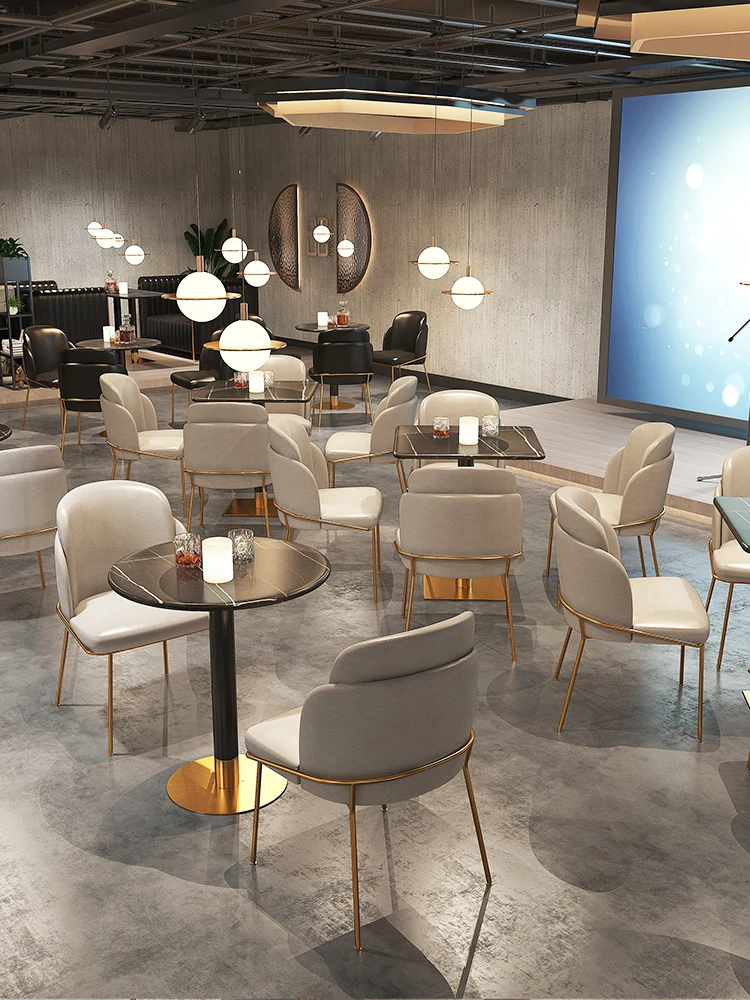 Custom American Style Sofa Booth Bar Luxury Table & Chair