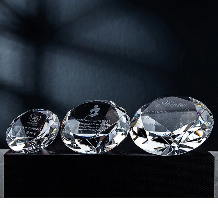 Wholesale 6cm 3inch Sparkling Plastic Clear Glass Diamond Stone ...