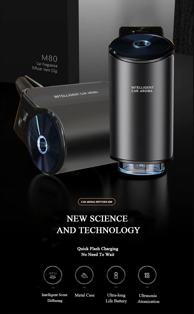 Car Diffuser Aromatherapy Essential Oil Diffuser Usb Cool Mist Mini ...