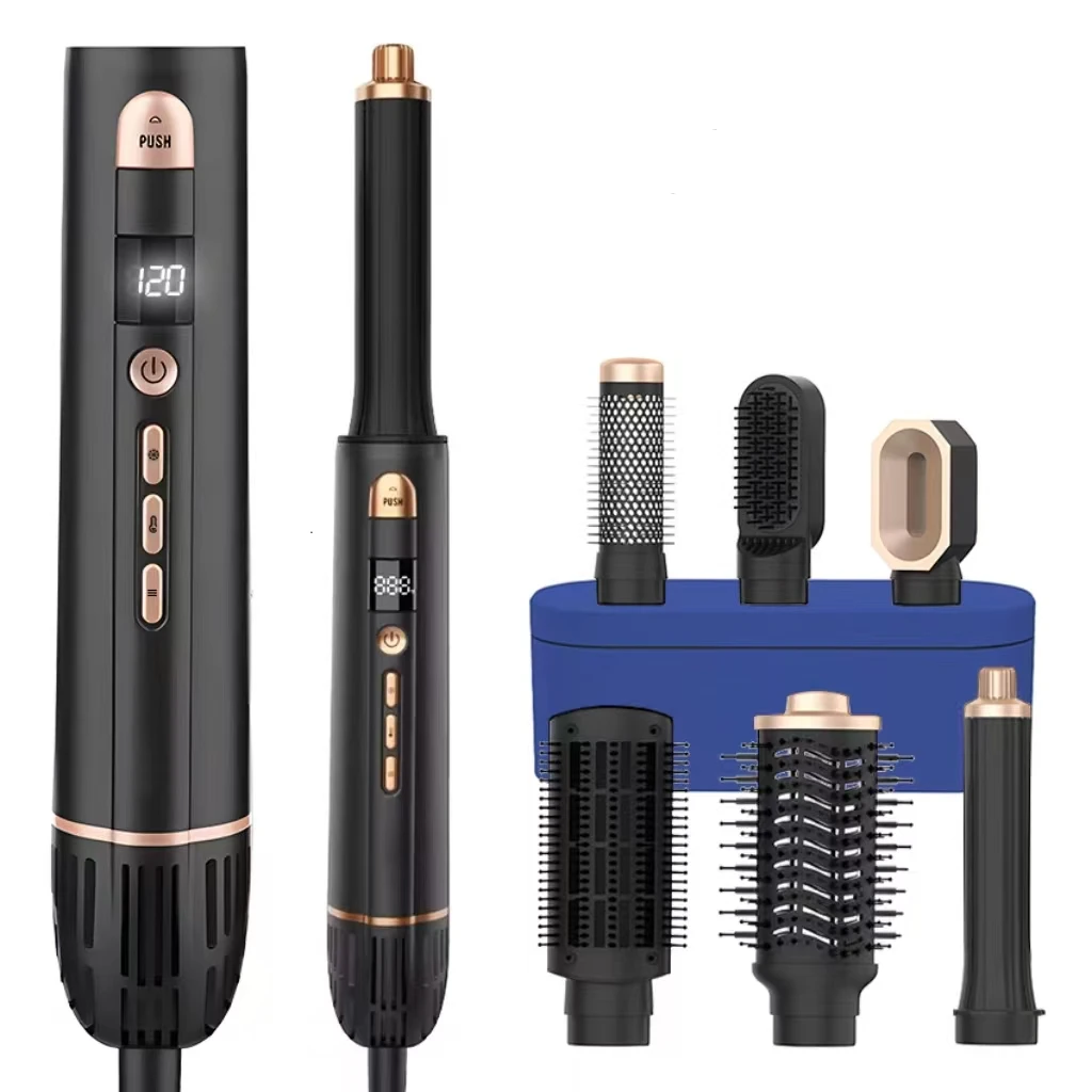 6 In1 High Speed 110000 Rpm Hot Air Brush Hair Styler Brushless Hair Tools Blow Dryer Brush Set ...
