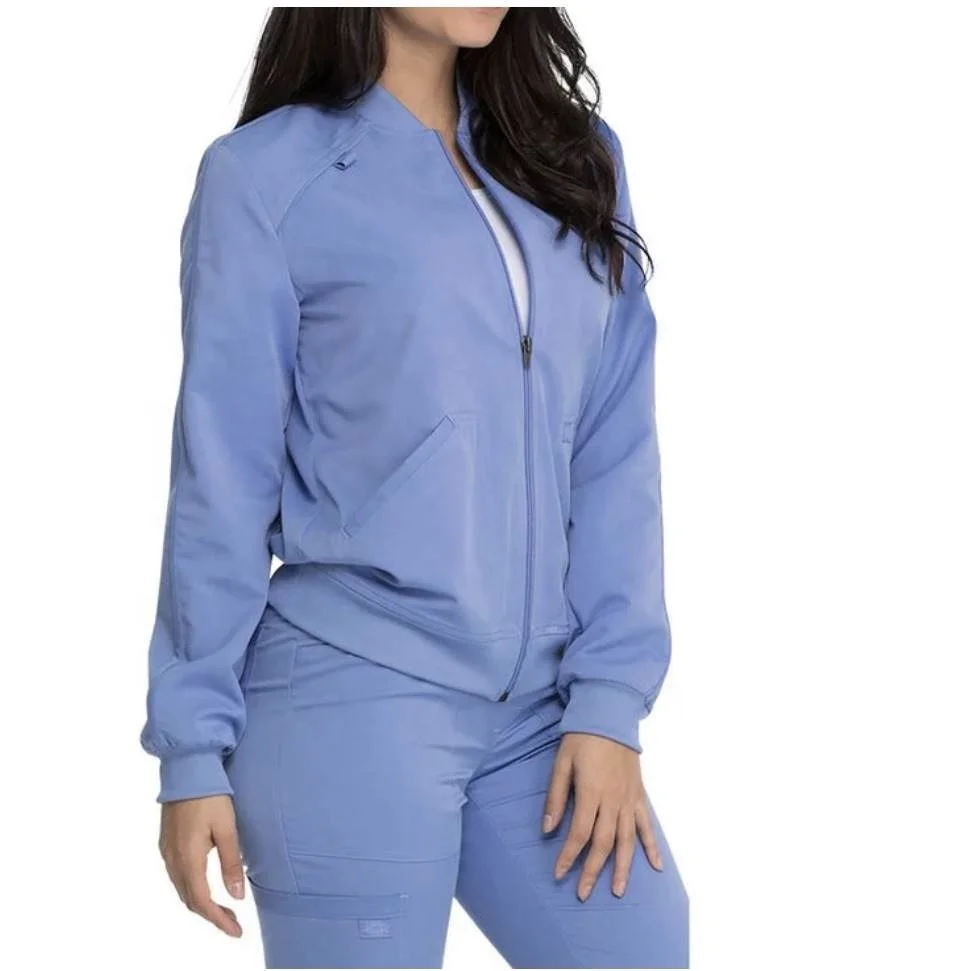 Customized Scrub Sets Long Sleeve Nursing Jacket - Unisex