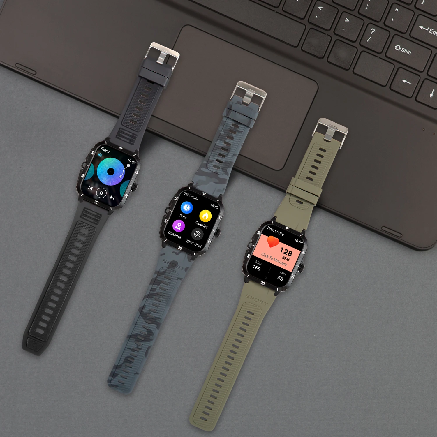 V71 Smart Watch - IP68 Waterproof, 30-Day Battery Life