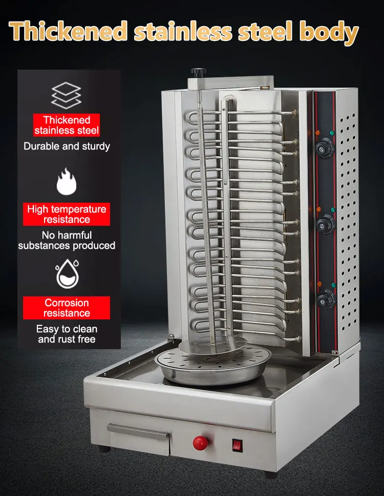 6kw Grill Kebab Machine Electric Shawarma Machine For Snack Street ...
