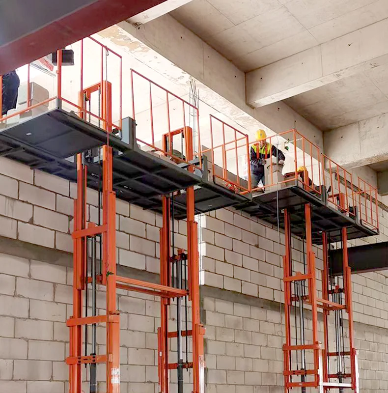 6 Meter Lift Scaffolding 500kg Hydraulic Electric Lift Mobile Material ...