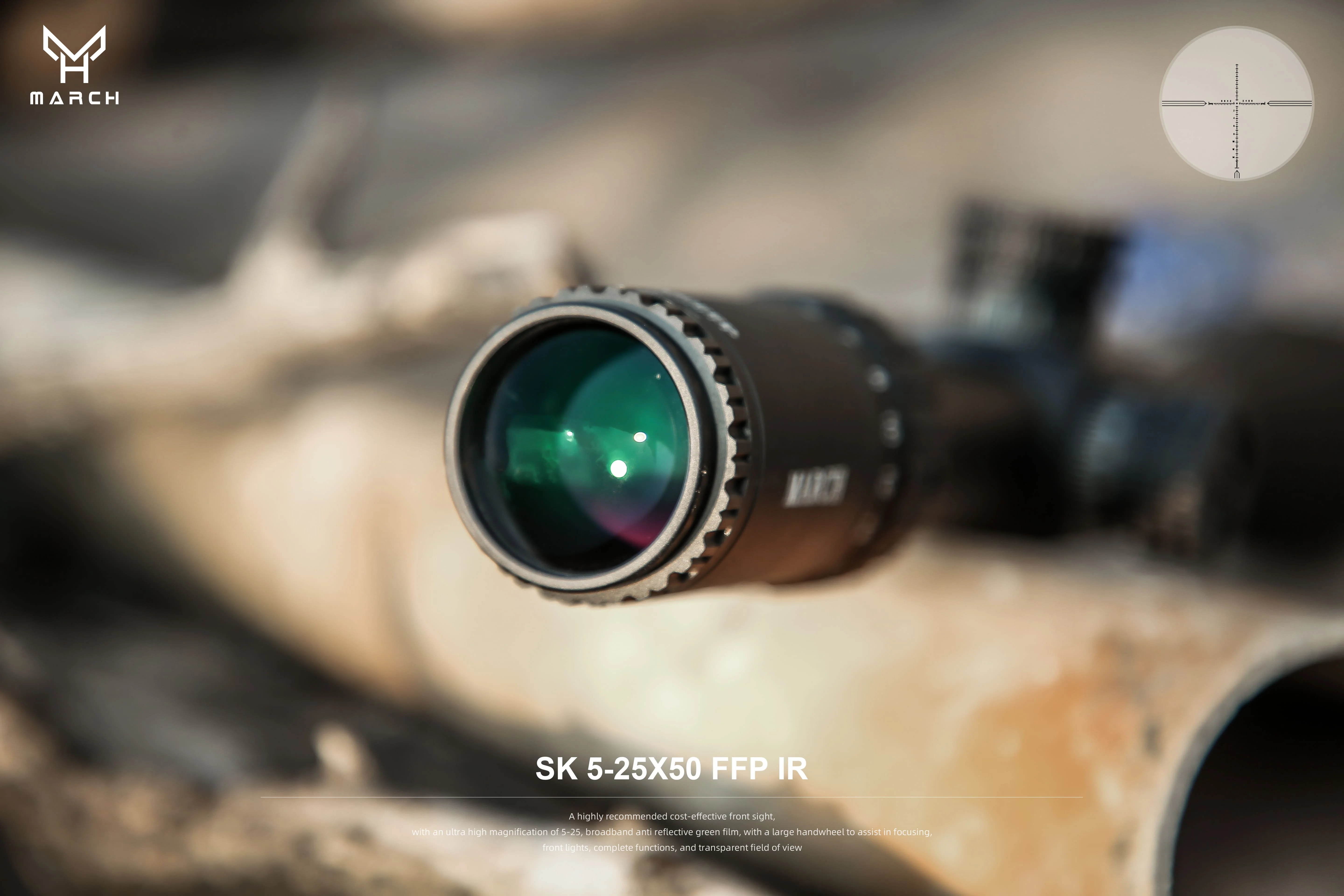 March Sk 5-25x50 Ffp Ir Wide Angle Optics Affordable Ffp Scope With ...